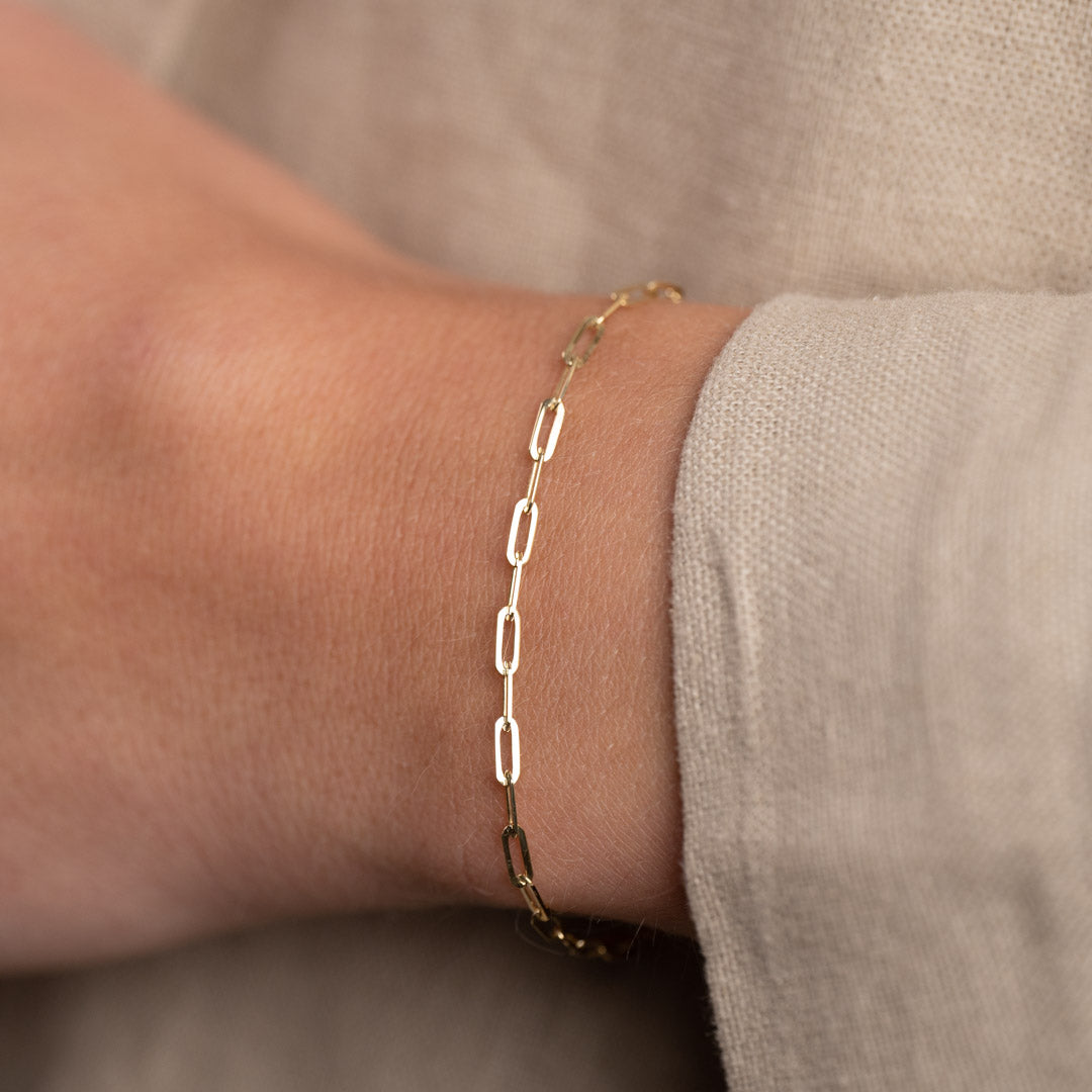 ALMA MEDIUM SOLID GOLD BRACELET - Sisi Copenhagen